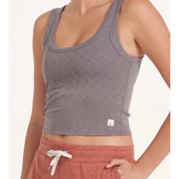 Vuori | Tops | Vuori Sunrise Crop Tank In Smoke | Poshmark